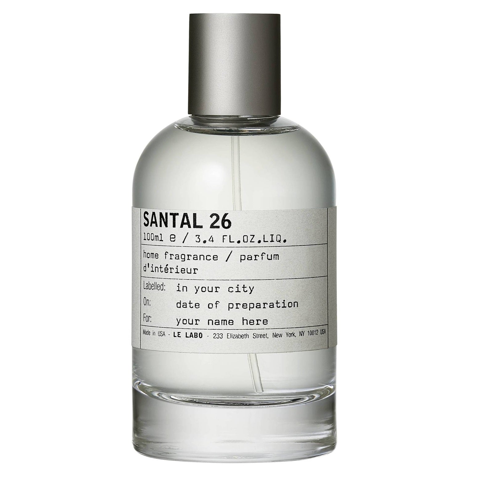 Le Labo Santal 26 HOME FRAGRANCE Eau De Parfum – The Scent Sampler